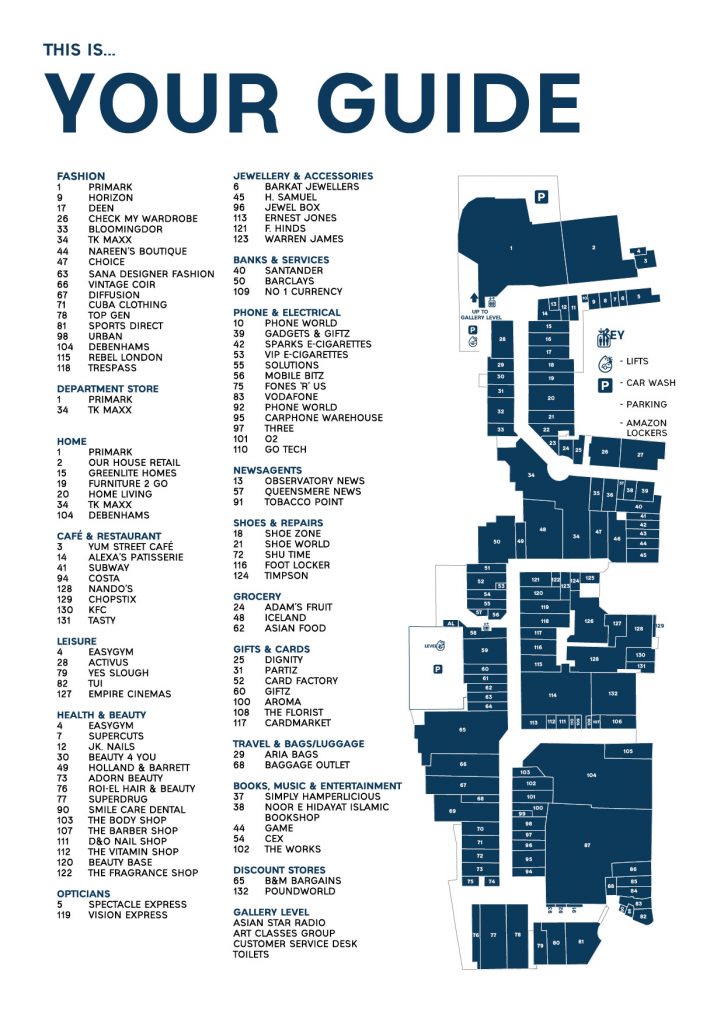 Store Map – Queensmere Observatory